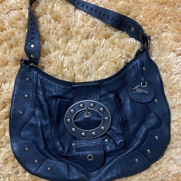 Hype | Bags | Hype Black Leather Handbag | Poshmark